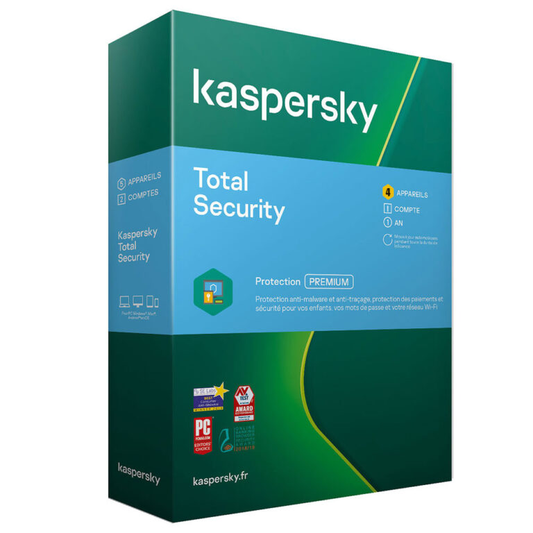 Kaspersky Total Security - Licence De 4 Postes (Protection Prémium ...