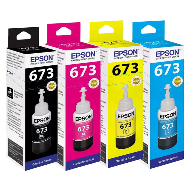 Epson 673 Original 70ml - Pack De 4 Bouteilles D’Encre Ecotank - Pour ...